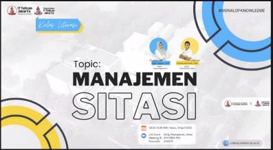 Manajemen Sitasi | S1 Teknologi Informasi Telkom University Kampus Jakarta